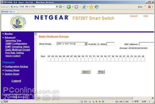 组网利器 Netgear FS726T 智能交换机评测_商用_科技时代_新浪网